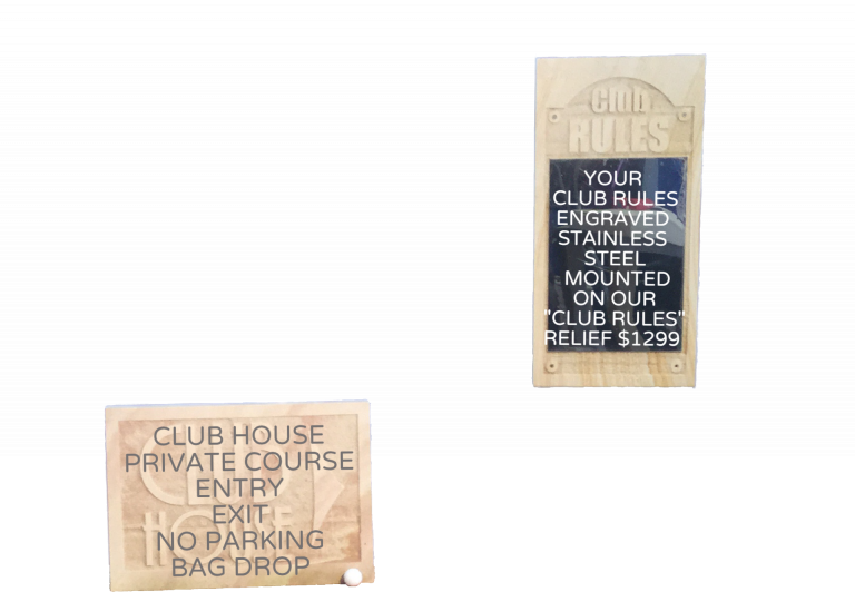 Golf Course signage. – Sydney Stone Company